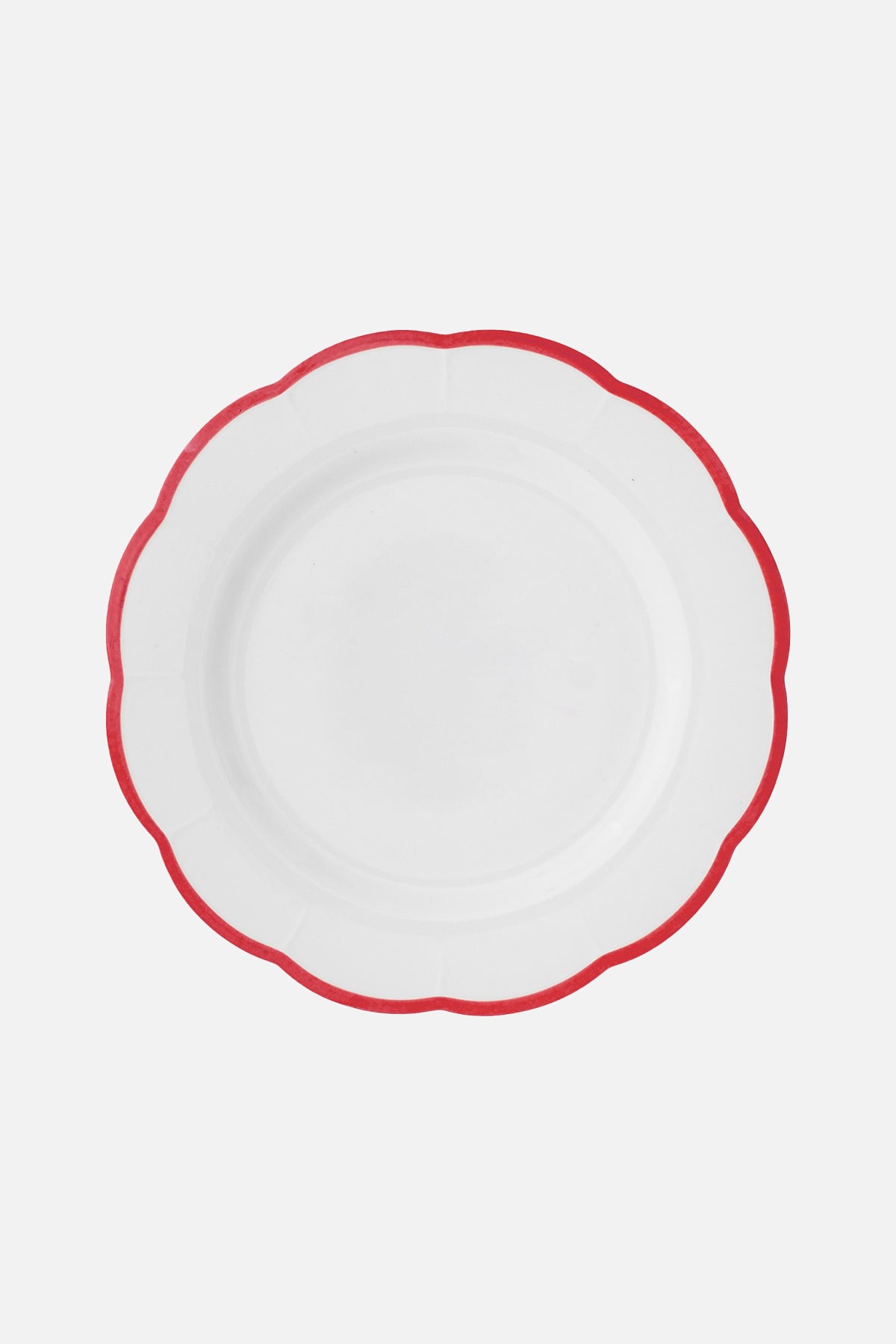 Dinner plate red rim – KIOSK48TH