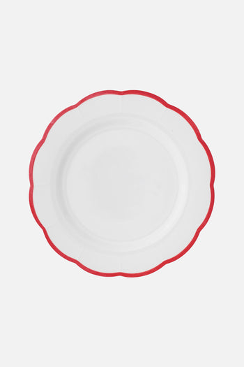 Dinner plate red rim – KIOSK48TH