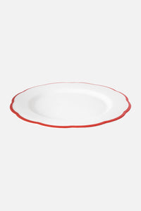 Dinner plate red rim – KIOSK48TH
